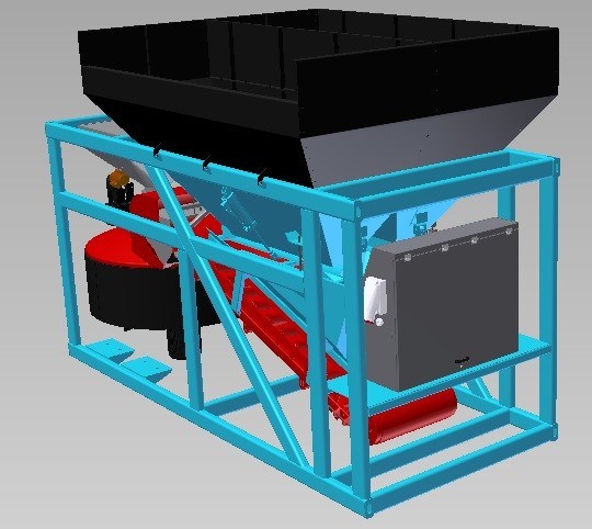 PLC Control Silo 26m3 Universal Mobile Concrete Batching Plant